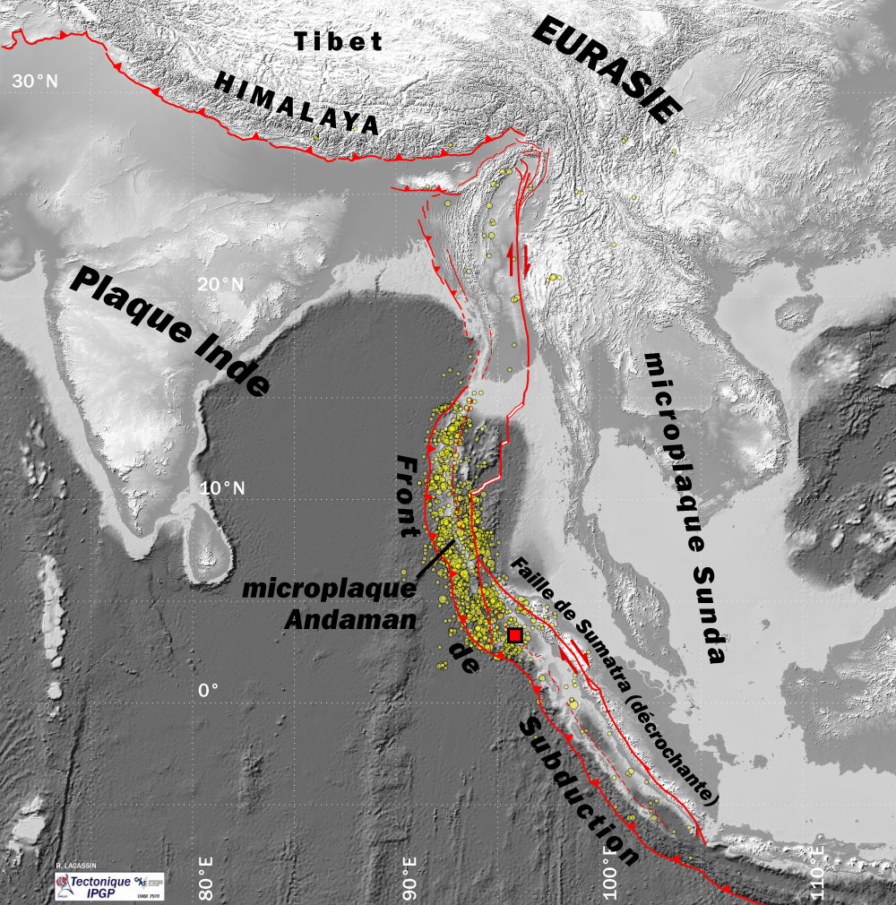 IPGP-Tectonique - SUMATRA - 26 Décembre 2004 - Magnitude 9